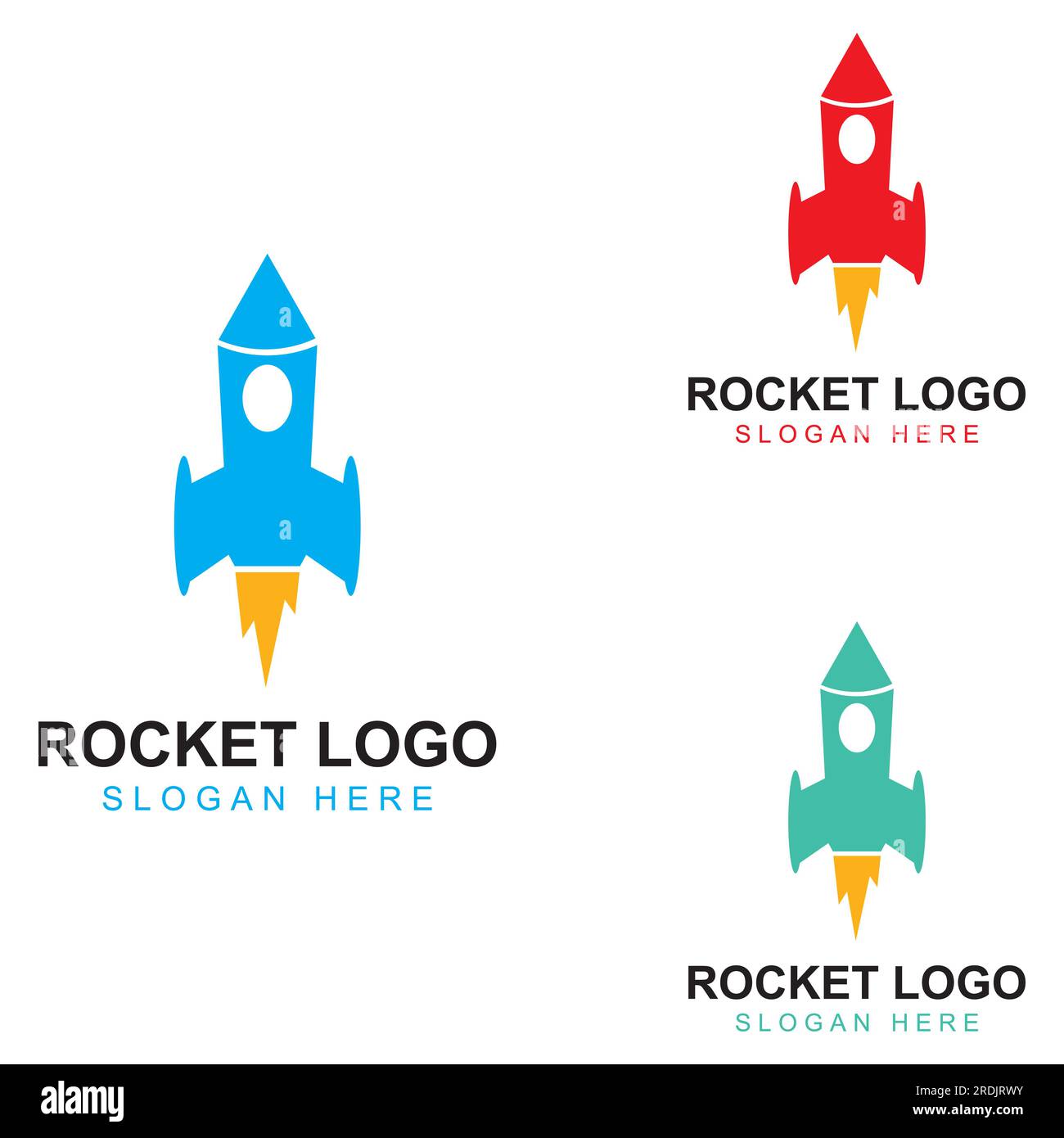 Rocket logo and symbol design vector Stock Vector Image & Art - Alamy