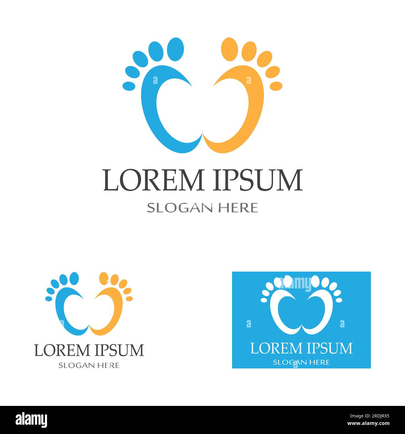 Foot logo design with a modern concept Stock Vector Image & Art - Alamy