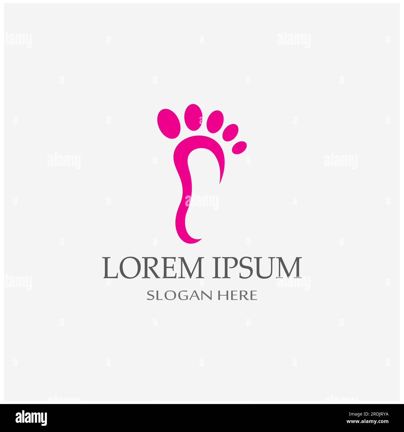 Foot logo design with a modern concept Stock Vector Image & Art - Alamy