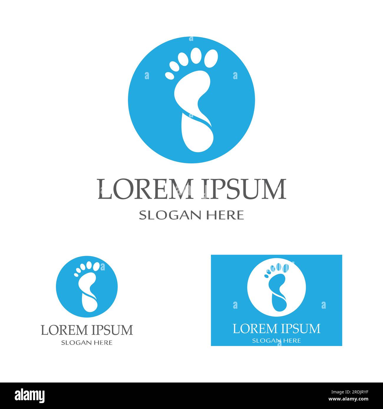 Foot logo design with a modern concept Stock Vector Image & Art - Alamy