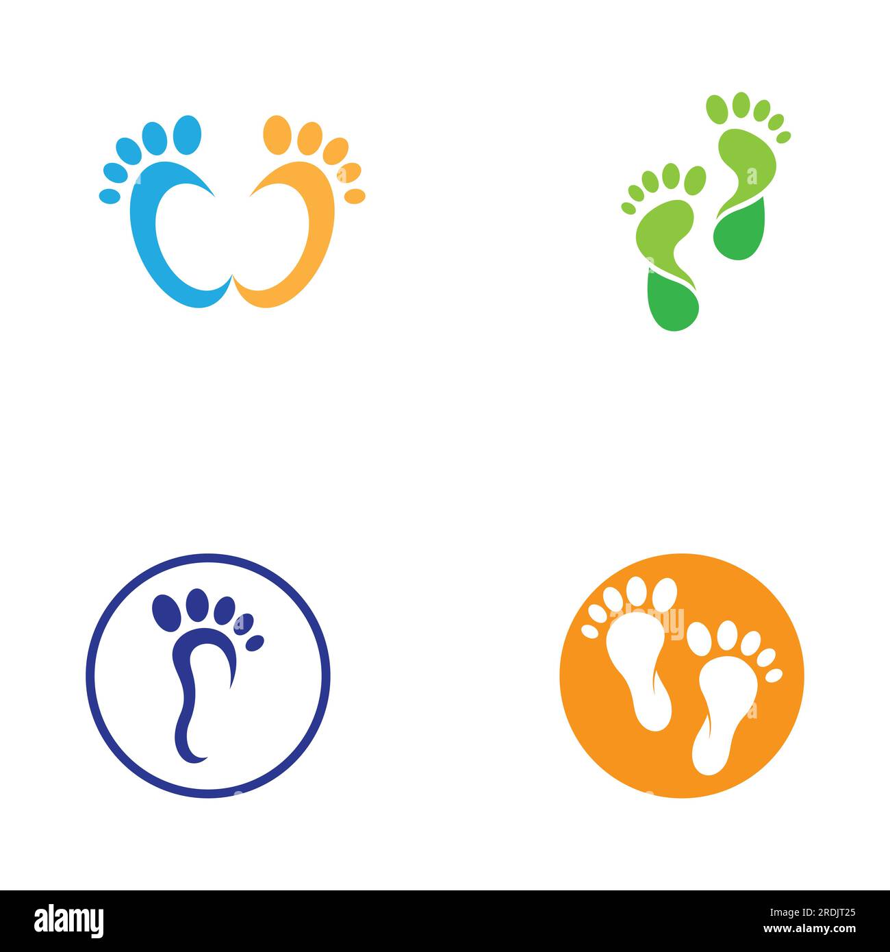 Foot logo design with a modern concept Stock Vector Image & Art - Alamy