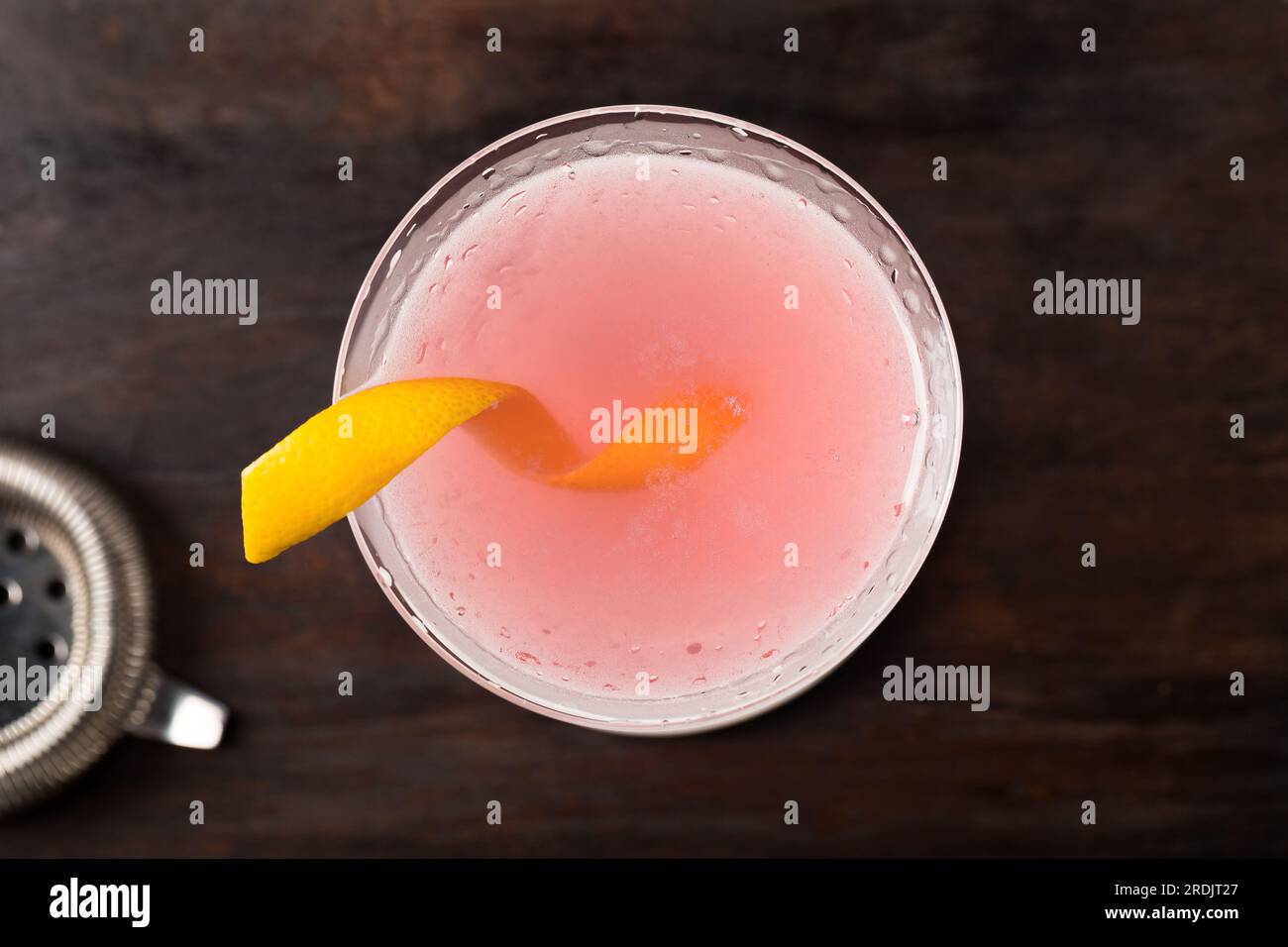 Pink Cosmopolitan Cocktail classic gin, triple sec liqueur, fresh lemon ...