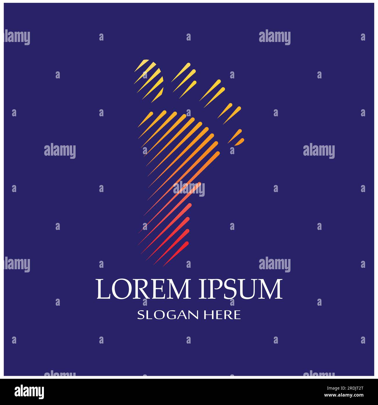 Foot logo design with a modern concept Stock Vector Image & Art - Alamy