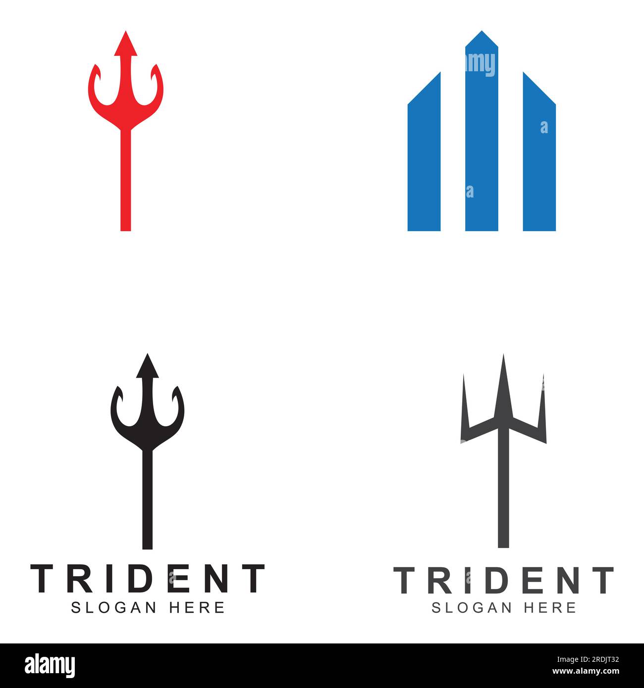 Trident logo using vector design concept Stock Vector Image & Art - Alamy