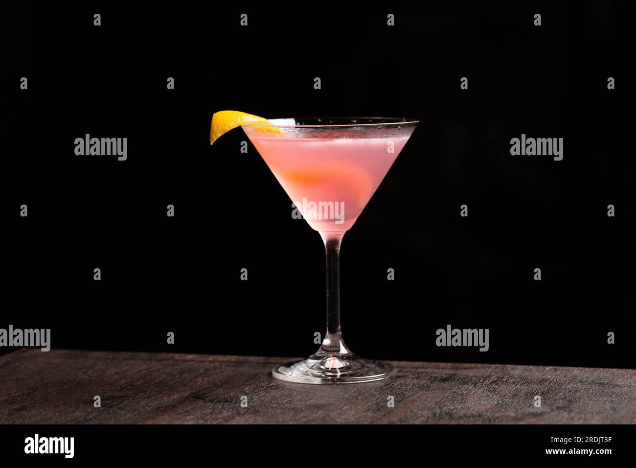 Pink Cosmopolitan Cocktail classic gin, triple sec liqueur, fresh lemon ...