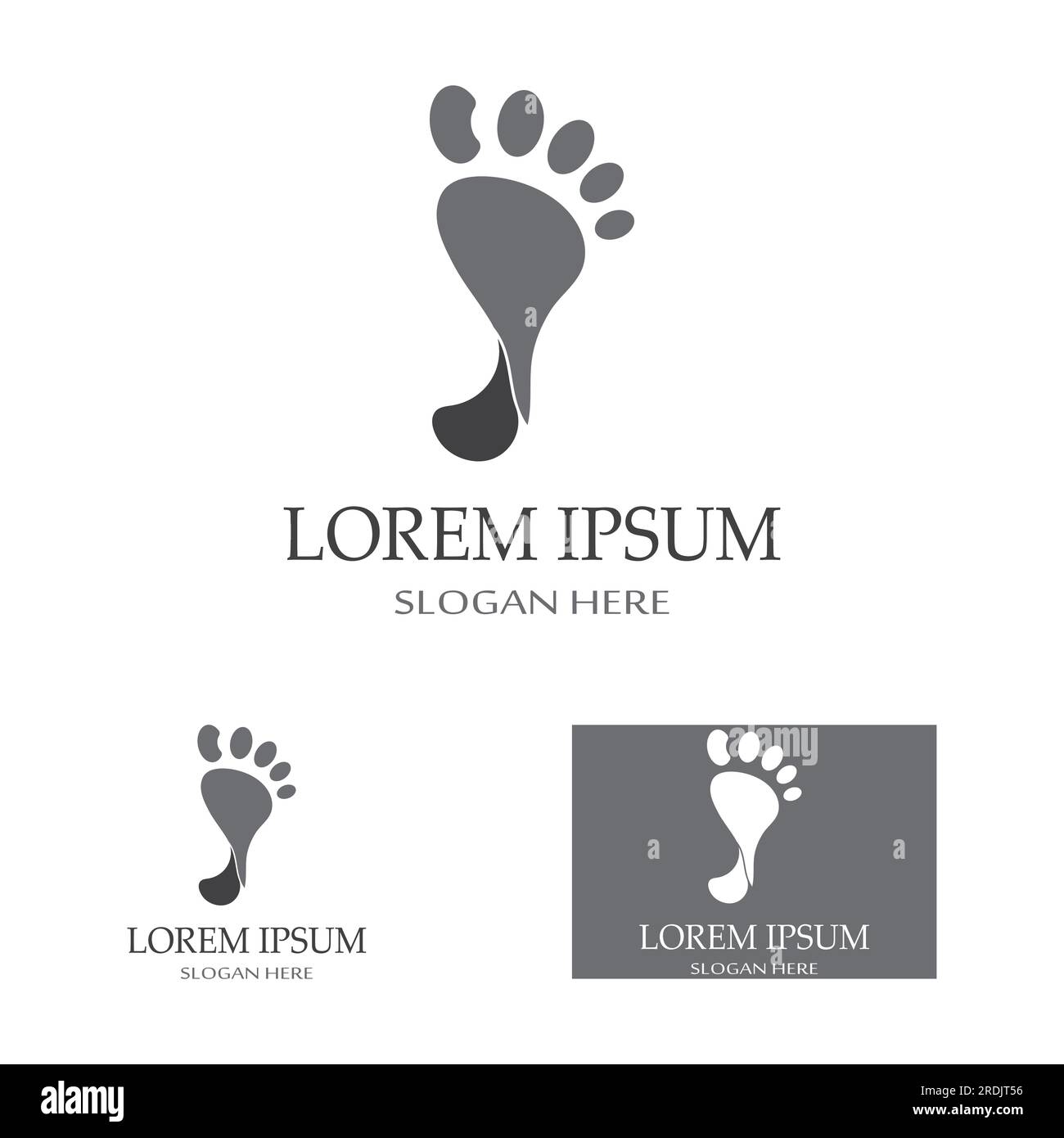 Foot logo design with a modern concept Stock Vector Image & Art - Alamy