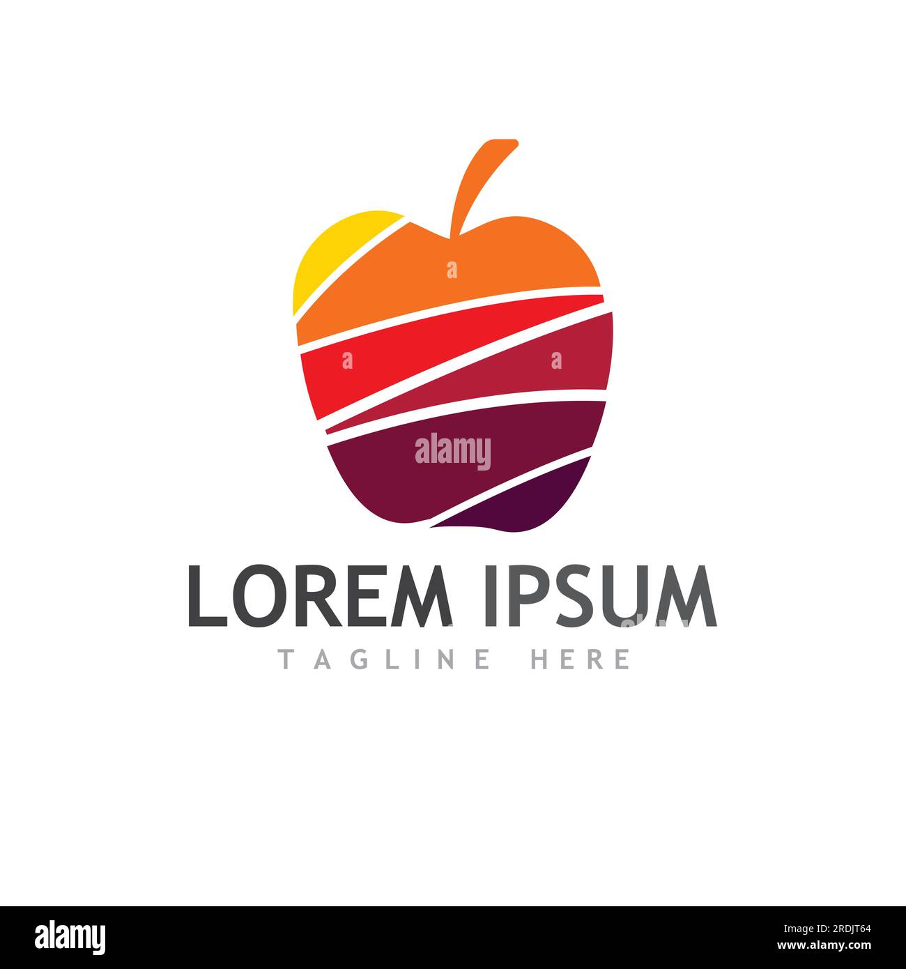 Apple vector illustration design icon logo template Stock Vector Image ...