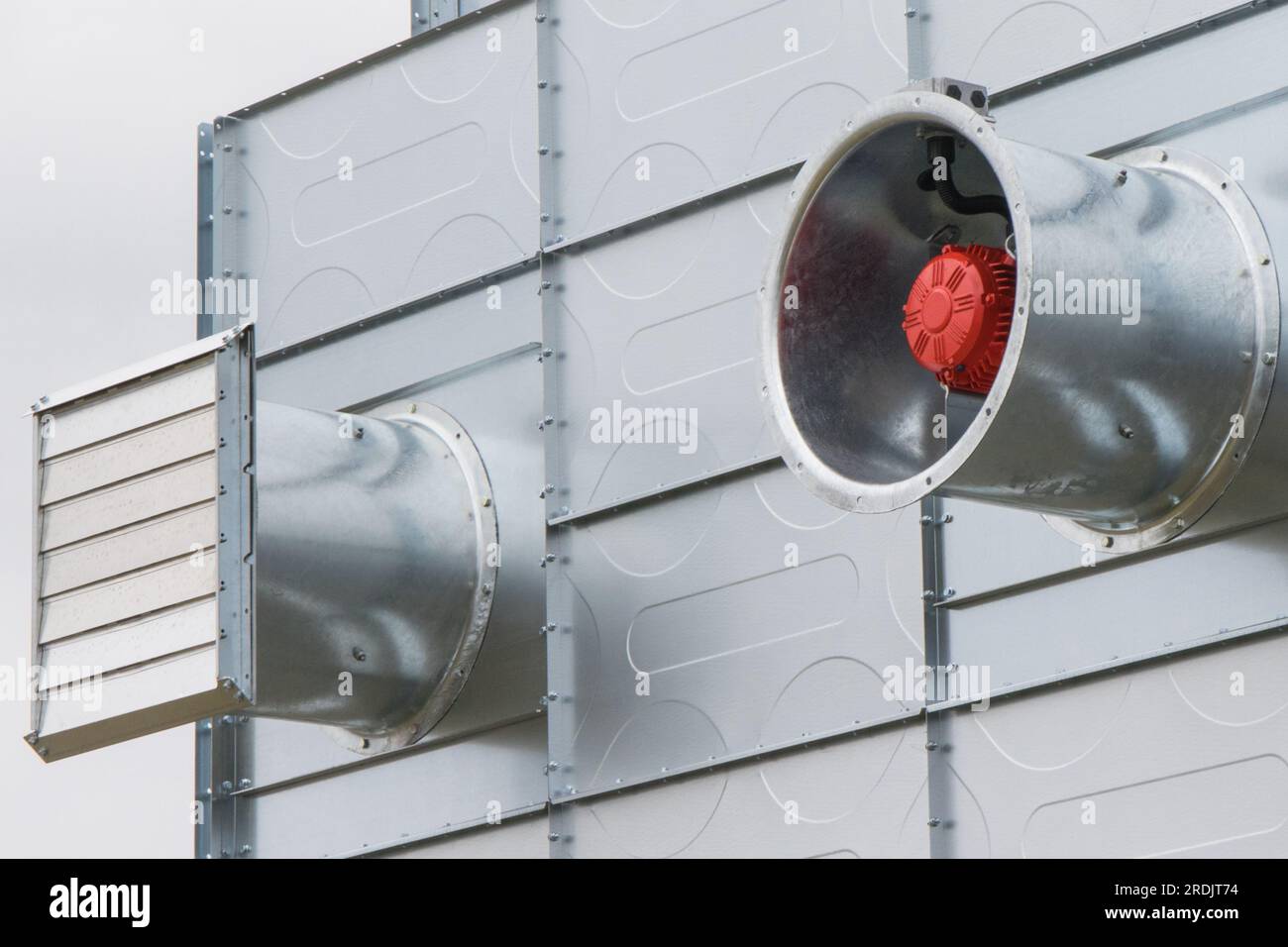 Ventilation fan using in grain dryer. Detail and parts of agricultural ...