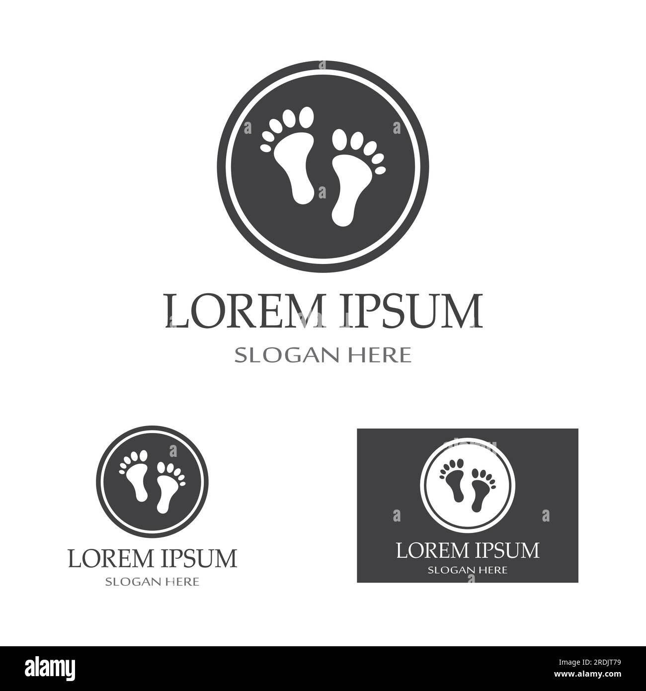 Foot logo design with a modern concept Stock Vector Image & Art - Alamy