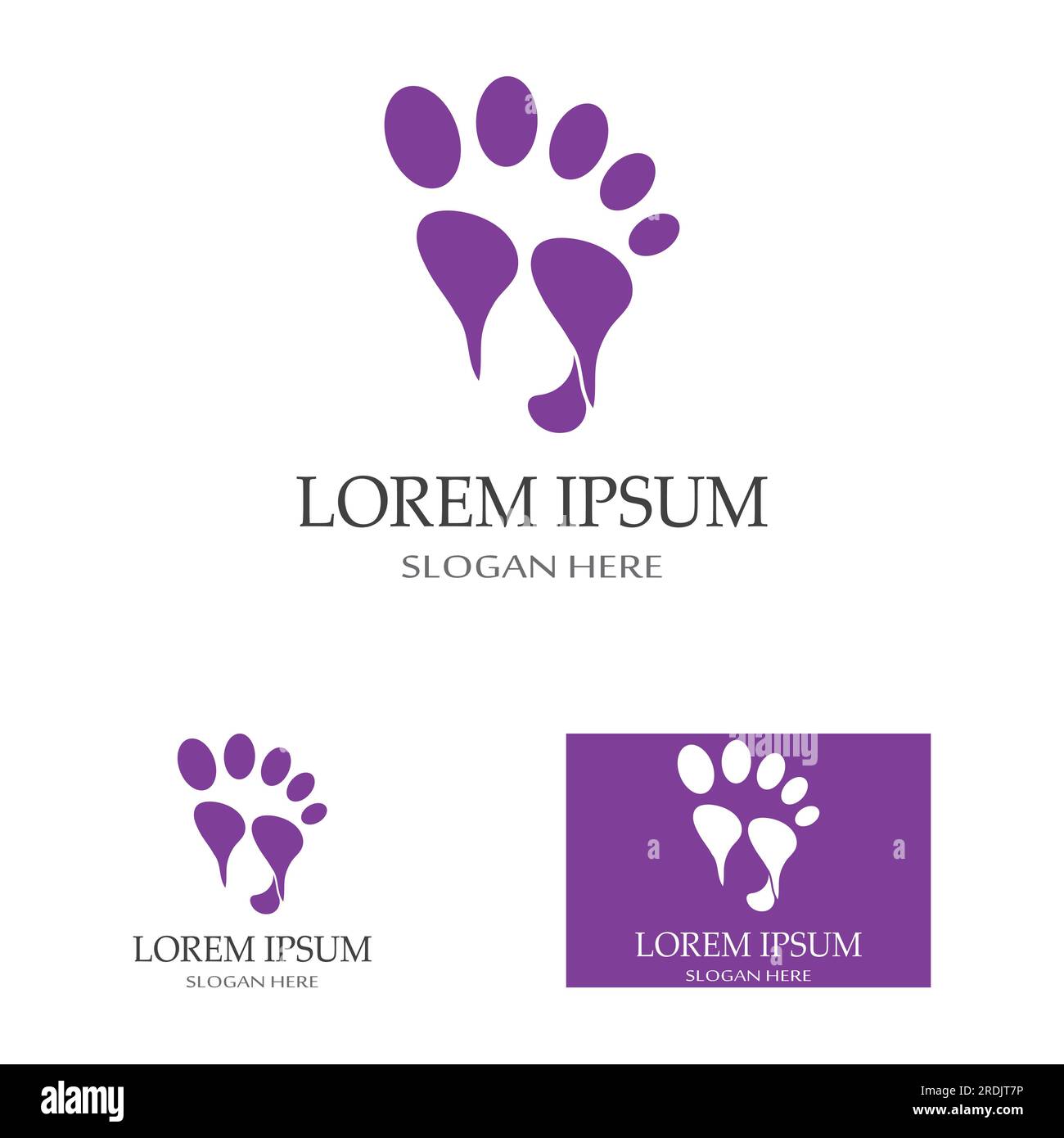 Foot logo design with a modern concept Stock Vector Image & Art - Alamy