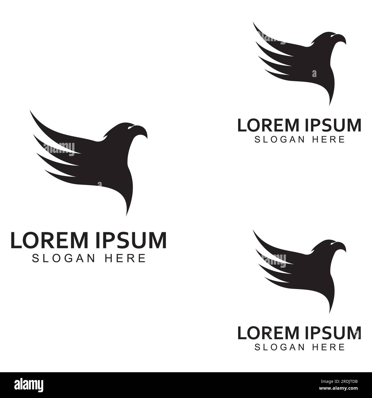 Falcon Eagle Bird logo and symbol illustration Stock Vector Image & Art ...