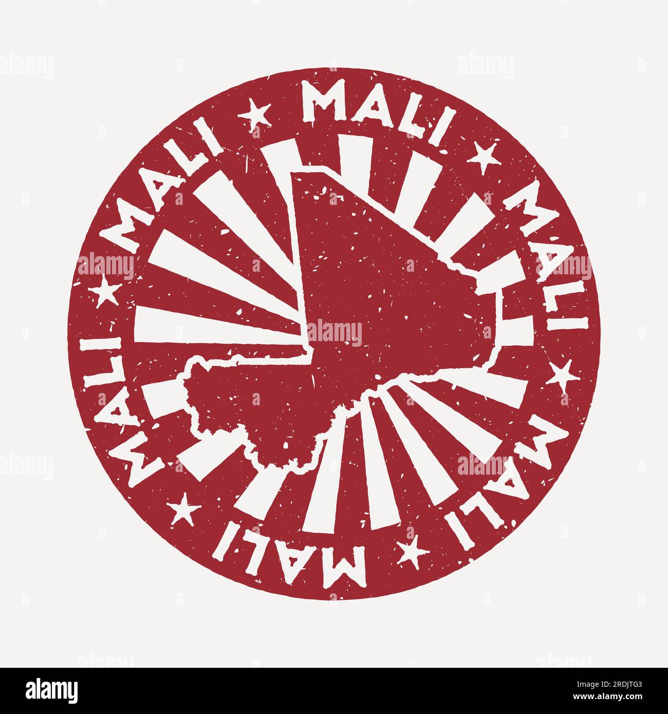 Mali stamp. Travel red rubber stamp with the map of the country, vector ...