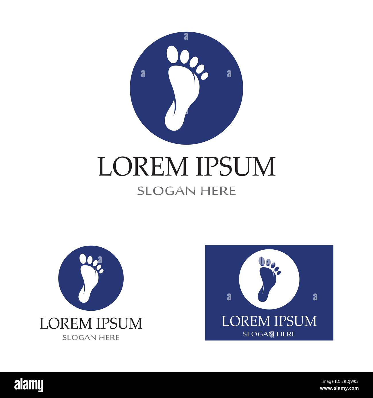 Foot logo design with a modern concept Stock Vector Image & Art - Alamy