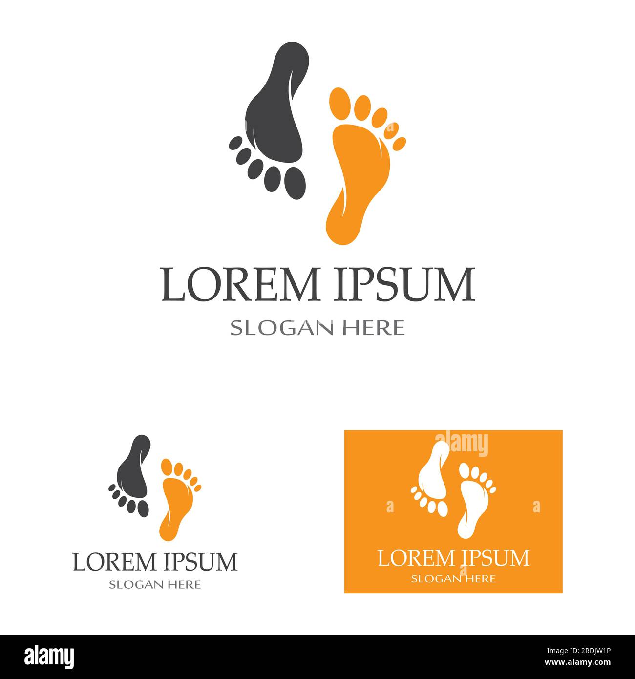 Foot logo design with a modern concept Stock Vector Image & Art - Alamy