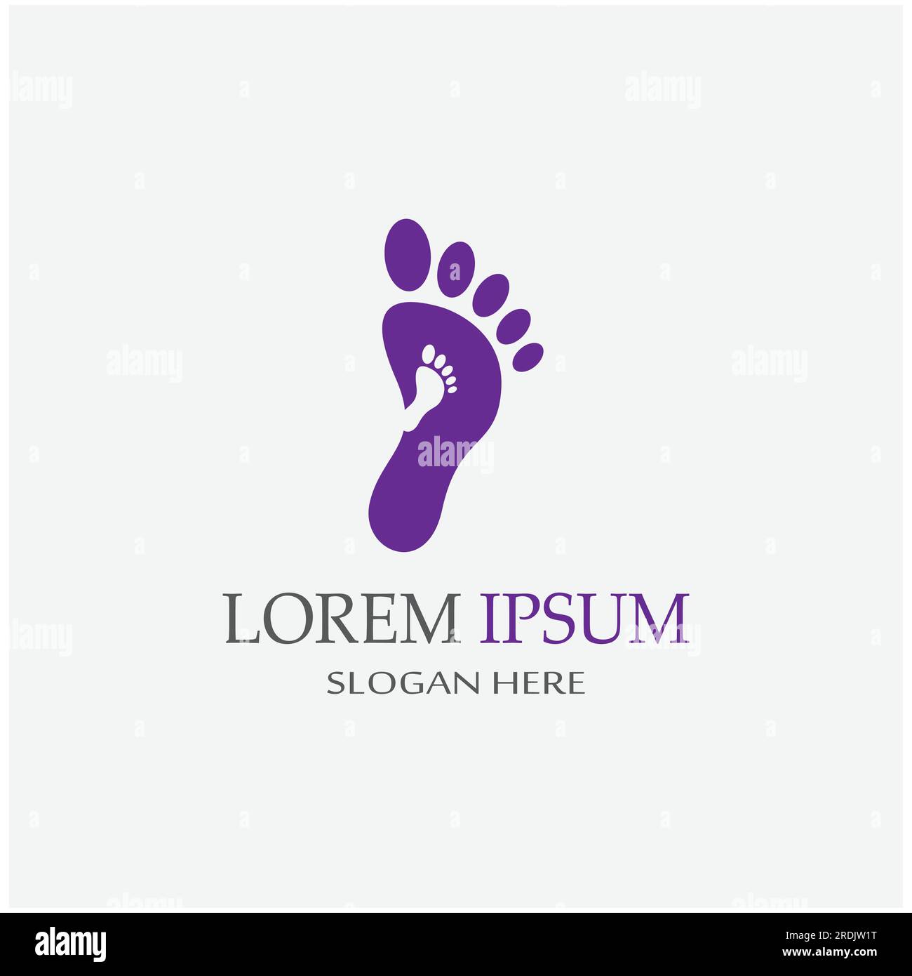 Foot logo design with a modern concept Stock Vector Image & Art - Alamy