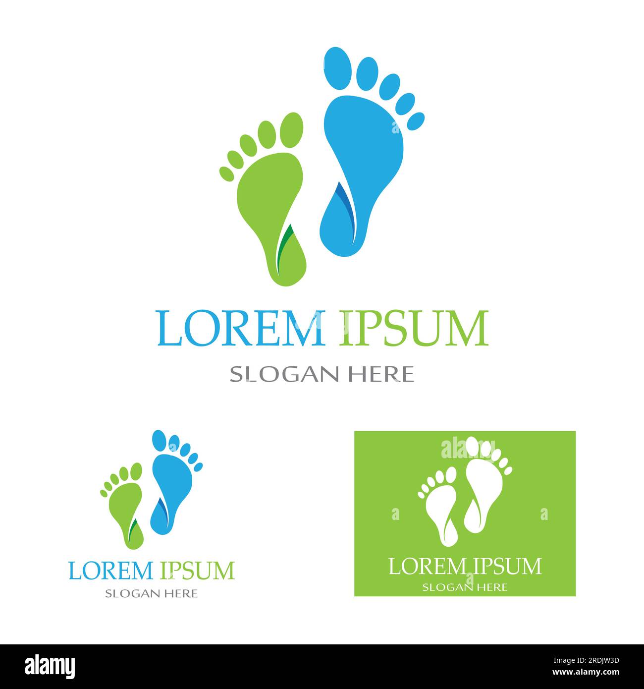 Foot logo design with a modern concept Stock Vector Image & Art - Alamy