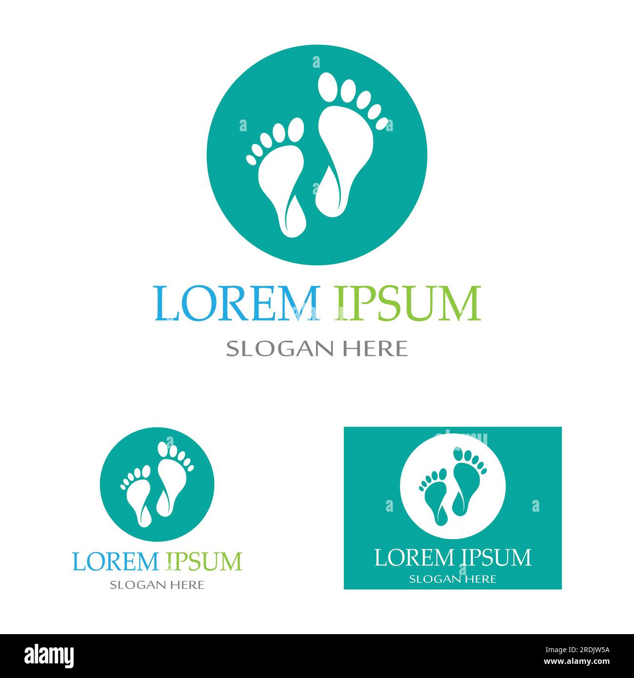 Foot logo design with a modern concept Stock Vector Image & Art - Alamy