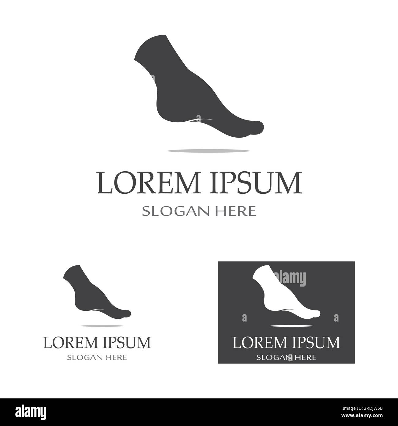 Foot logo design with a modern concept Stock Vector Image & Art - Alamy