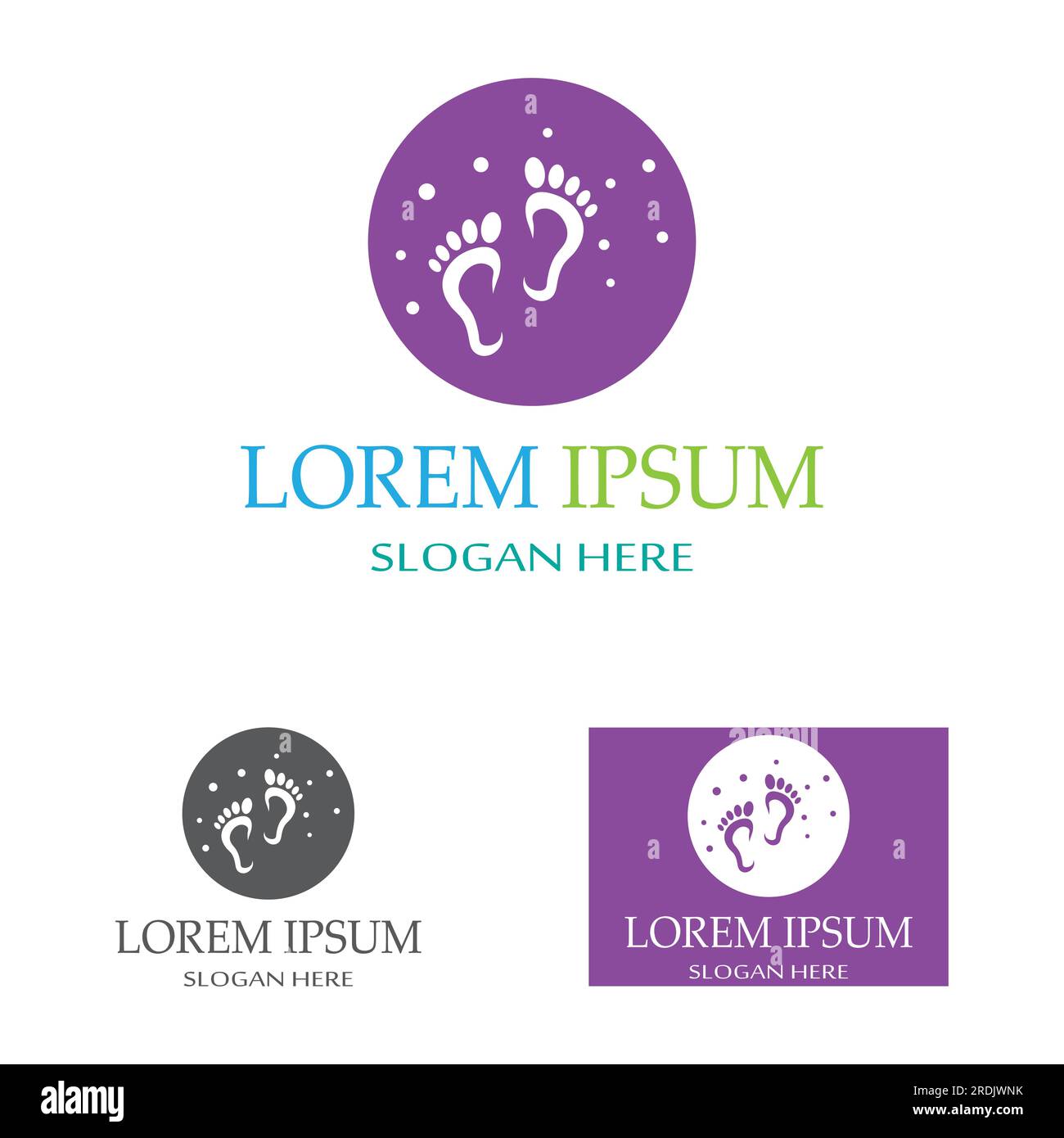 Foot logo design with a modern concept Stock Vector Image & Art - Alamy