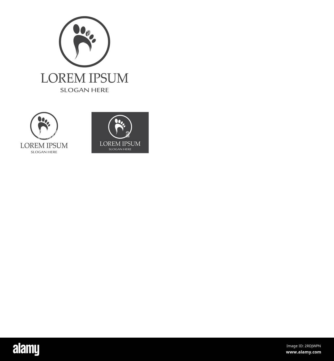 Foot logo design with a modern concept Stock Vector Image & Art - Alamy