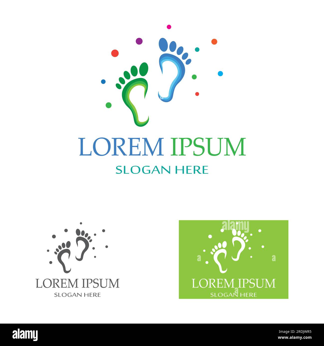 Foot logo design with a modern concept Stock Vector Image & Art - Alamy