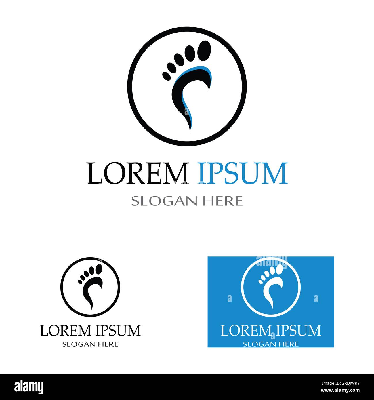 Foot logo design with a modern concept Stock Vector Image & Art - Alamy