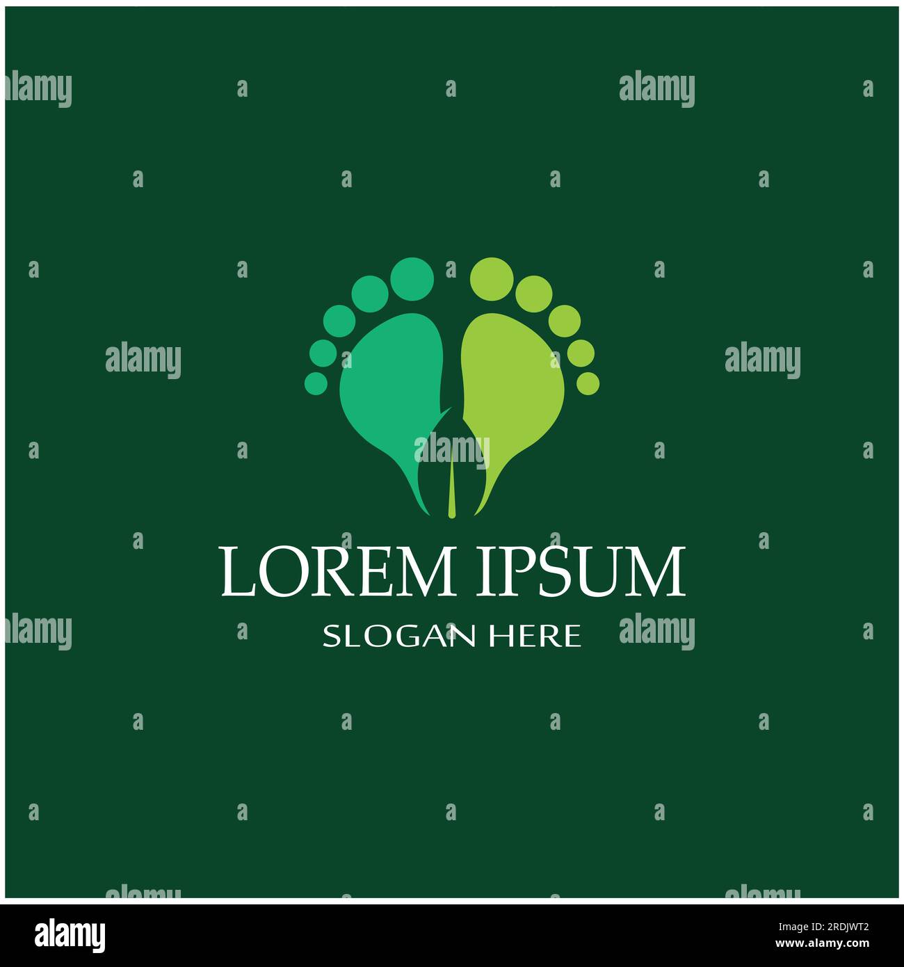 Foot logo design with a modern concept Stock Vector Image & Art - Alamy