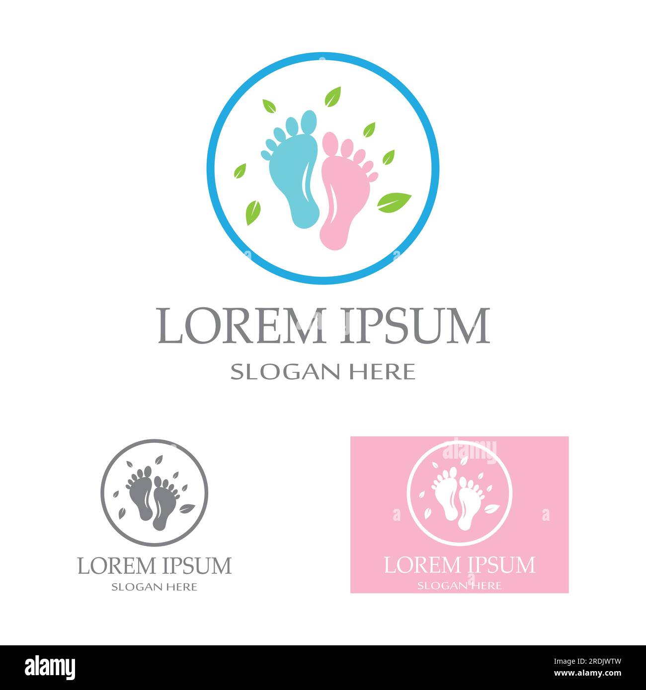 Foot logo design with a modern concept Stock Vector Image & Art - Alamy