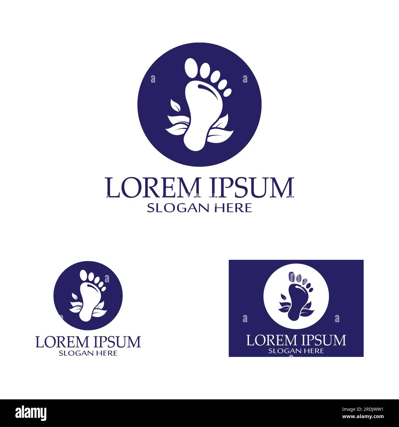 Foot logo design with a modern concept Stock Vector Image & Art - Alamy