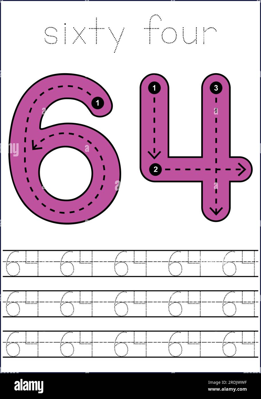 learning numbers from 1 to 100 Stock Vector Image & Art - Alamy