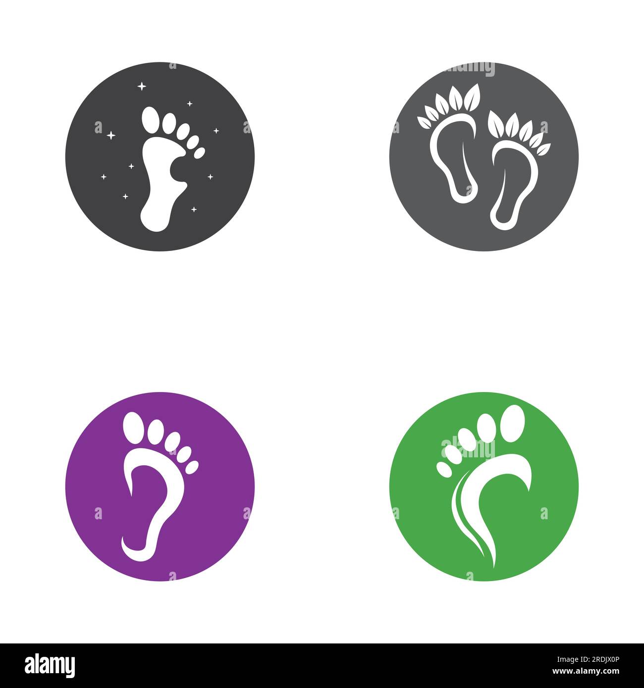 Foot logo design with a modern concept Stock Vector Image & Art - Alamy