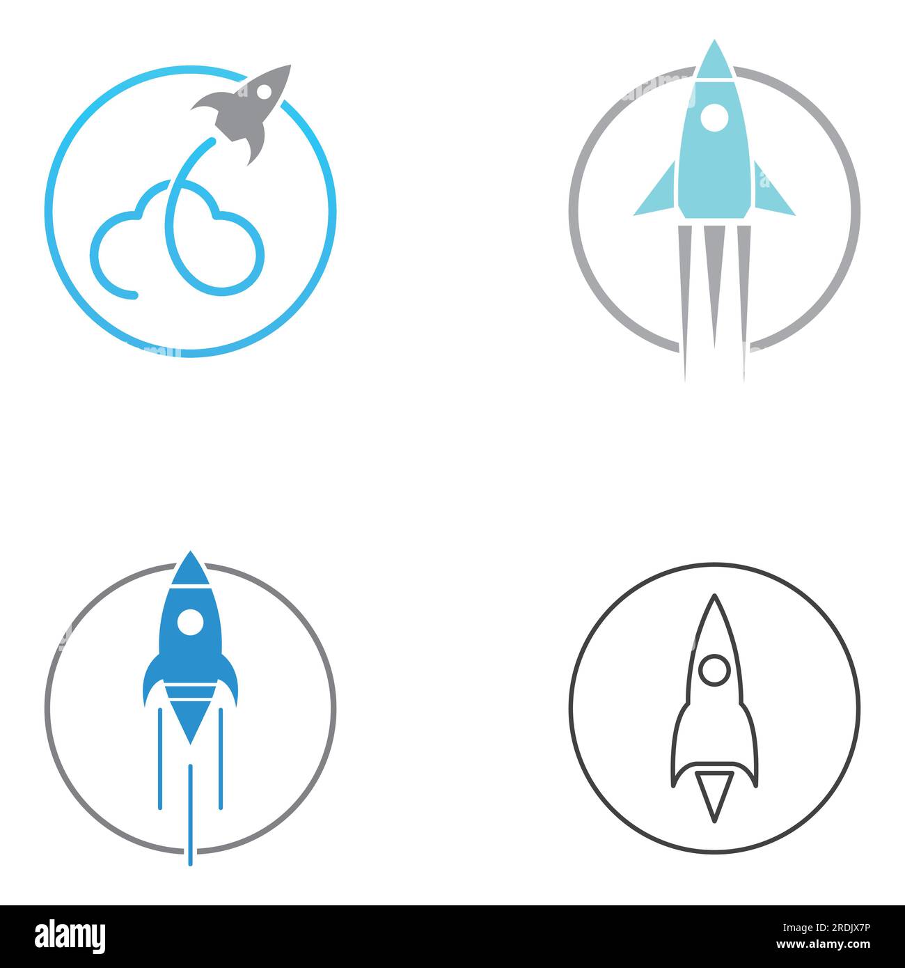Rocket logo and symbol design vector Stock Vector Image & Art - Alamy