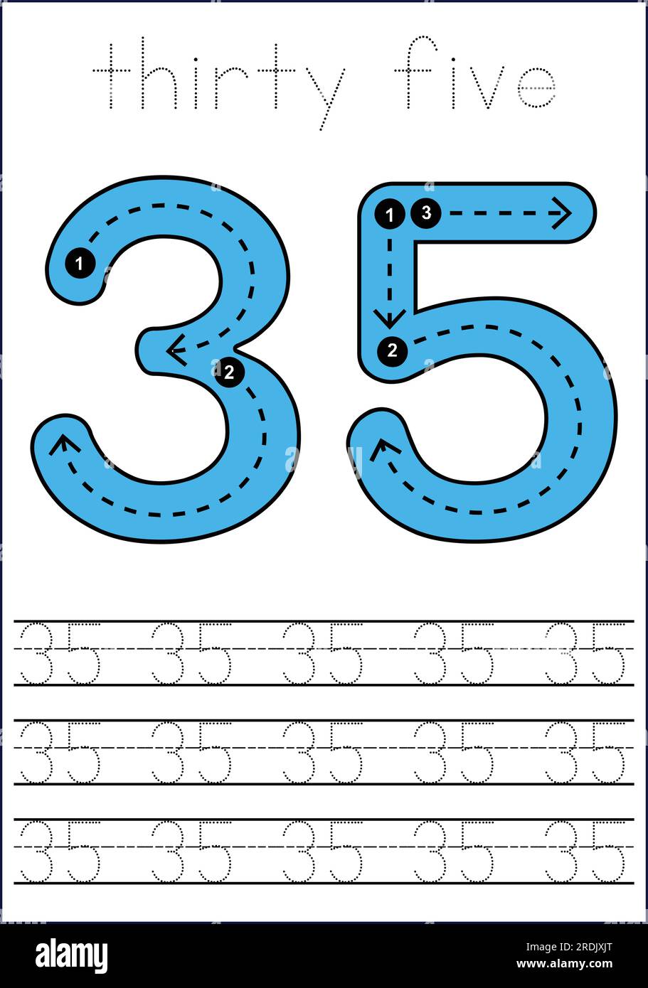Learning numbers printables hi-res stock photography and images - Alamy