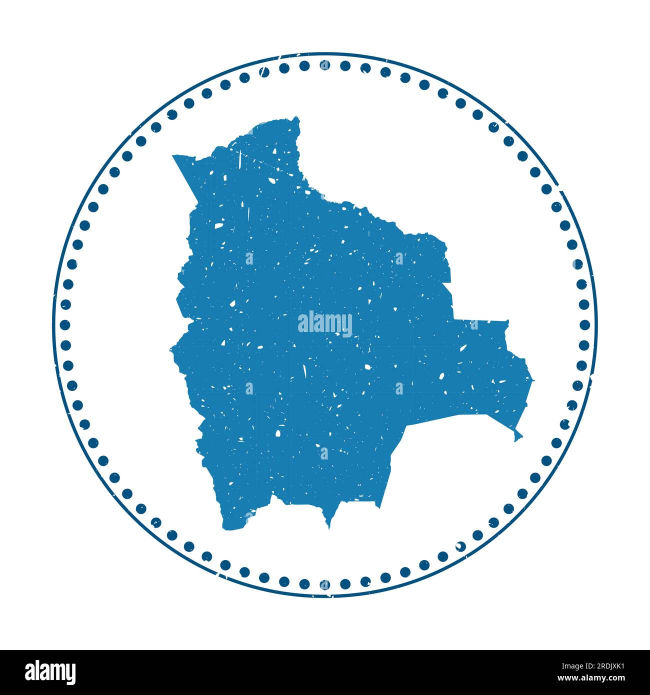 Bolivia sticker. Travel rubber stamp with map of country, vector ...