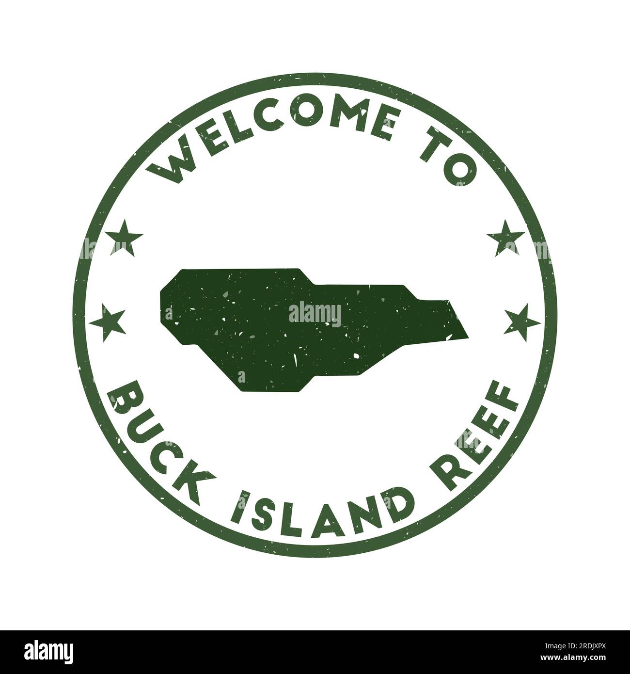 Buck island reef stamp Stock Vector Images - Alamy