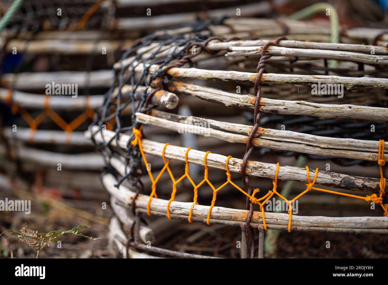 Fisherman lobster pots maine hi-res stock photography and images - Alamy