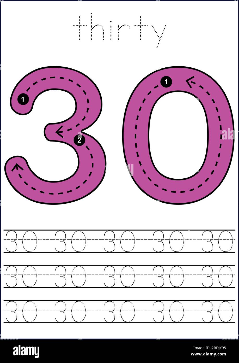 learning numbers 1 to 100 Stock Vector Image & Art - Alamy