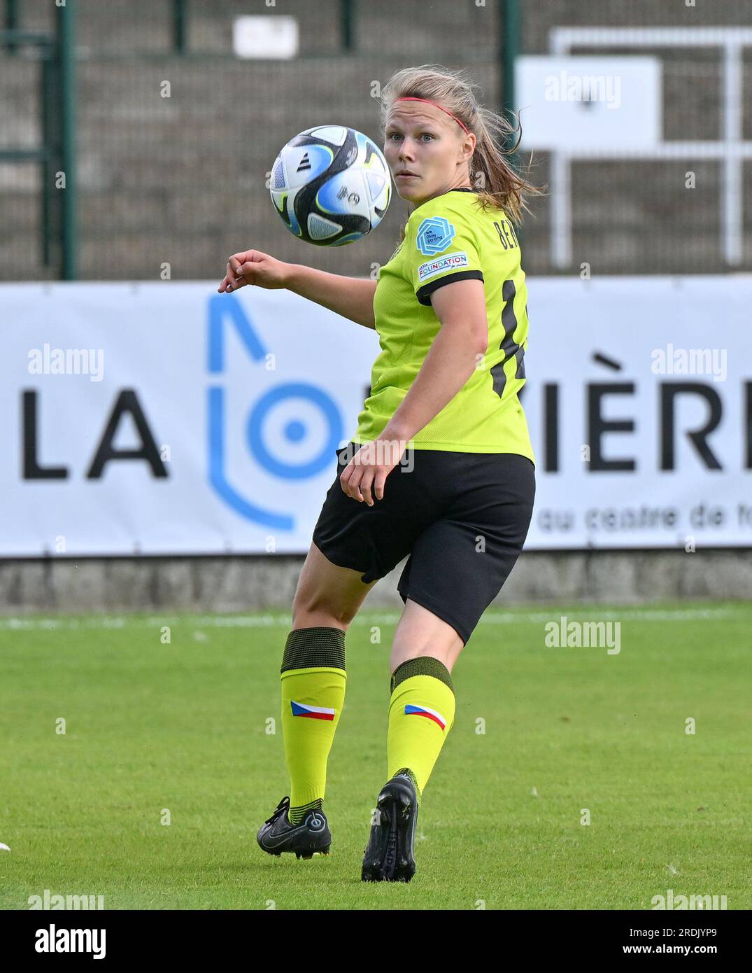 La Louviere, Belgium. 21st July, 2023. Lucie Bendova (14) of Czechia pictured during a female ...