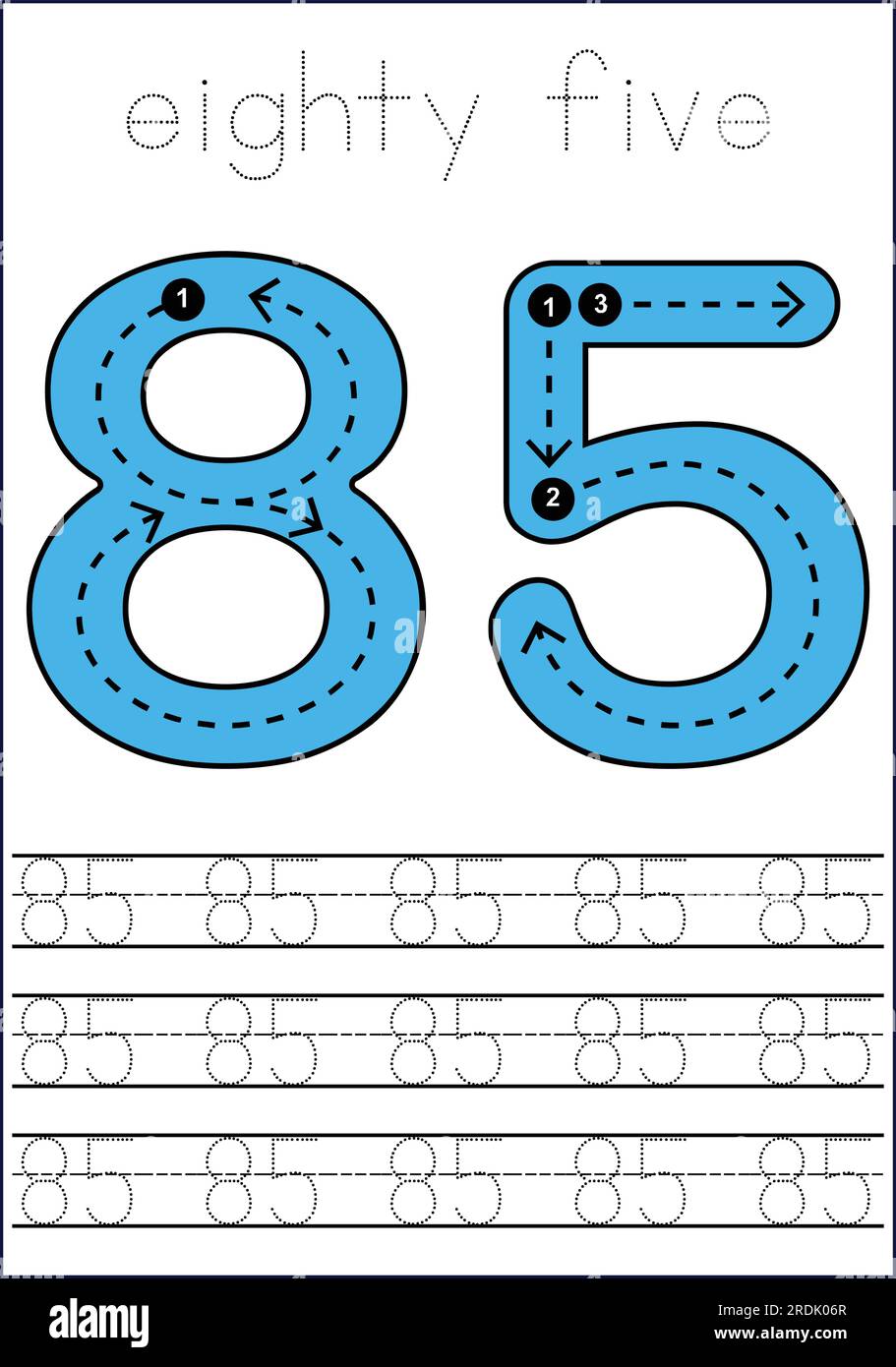 Learning numbers chart for kids hi-res stock photography and images - Alamy