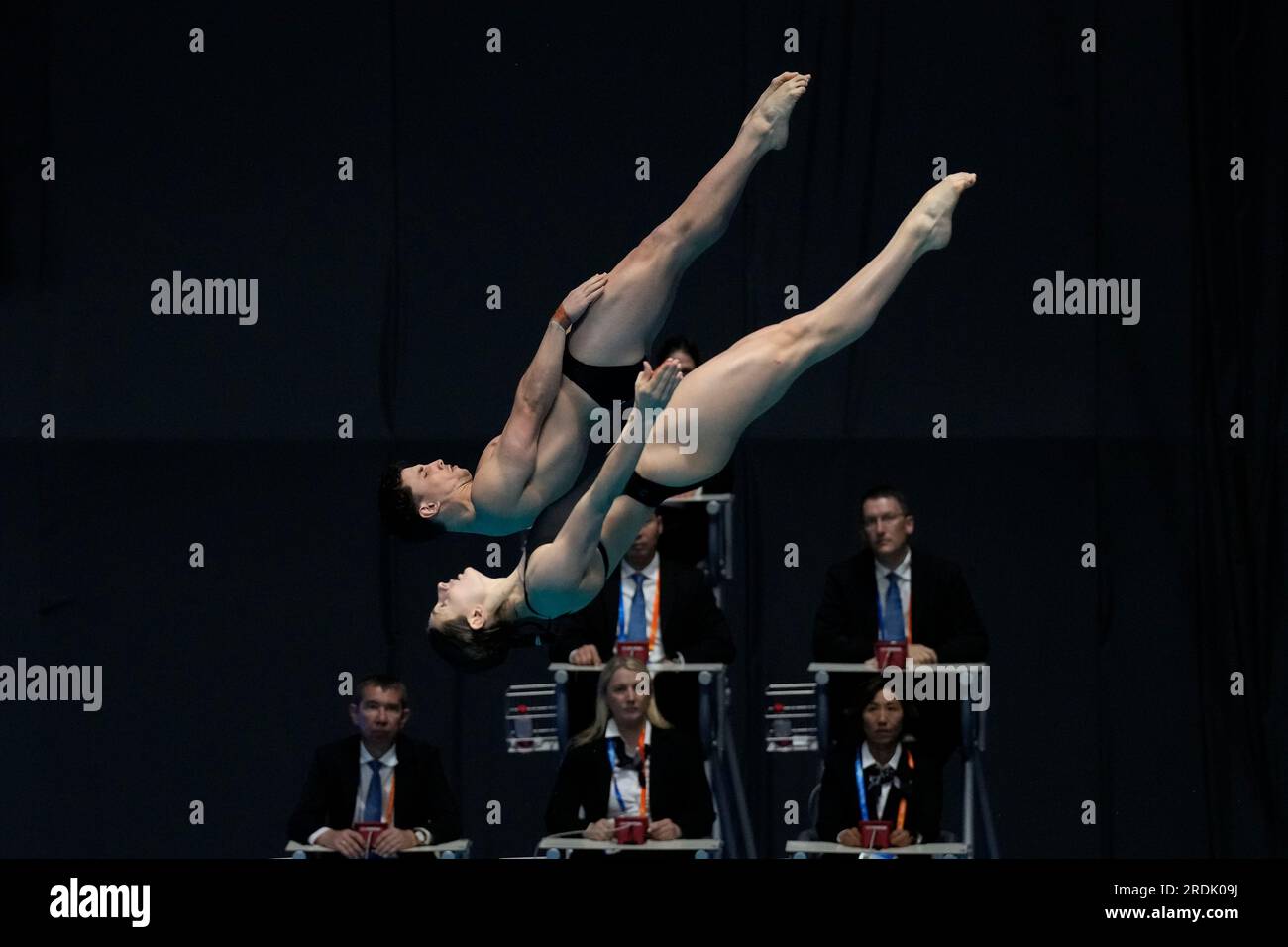 Maddison Keeney and Domonic Bedggood of Australia compete in the mixed ...