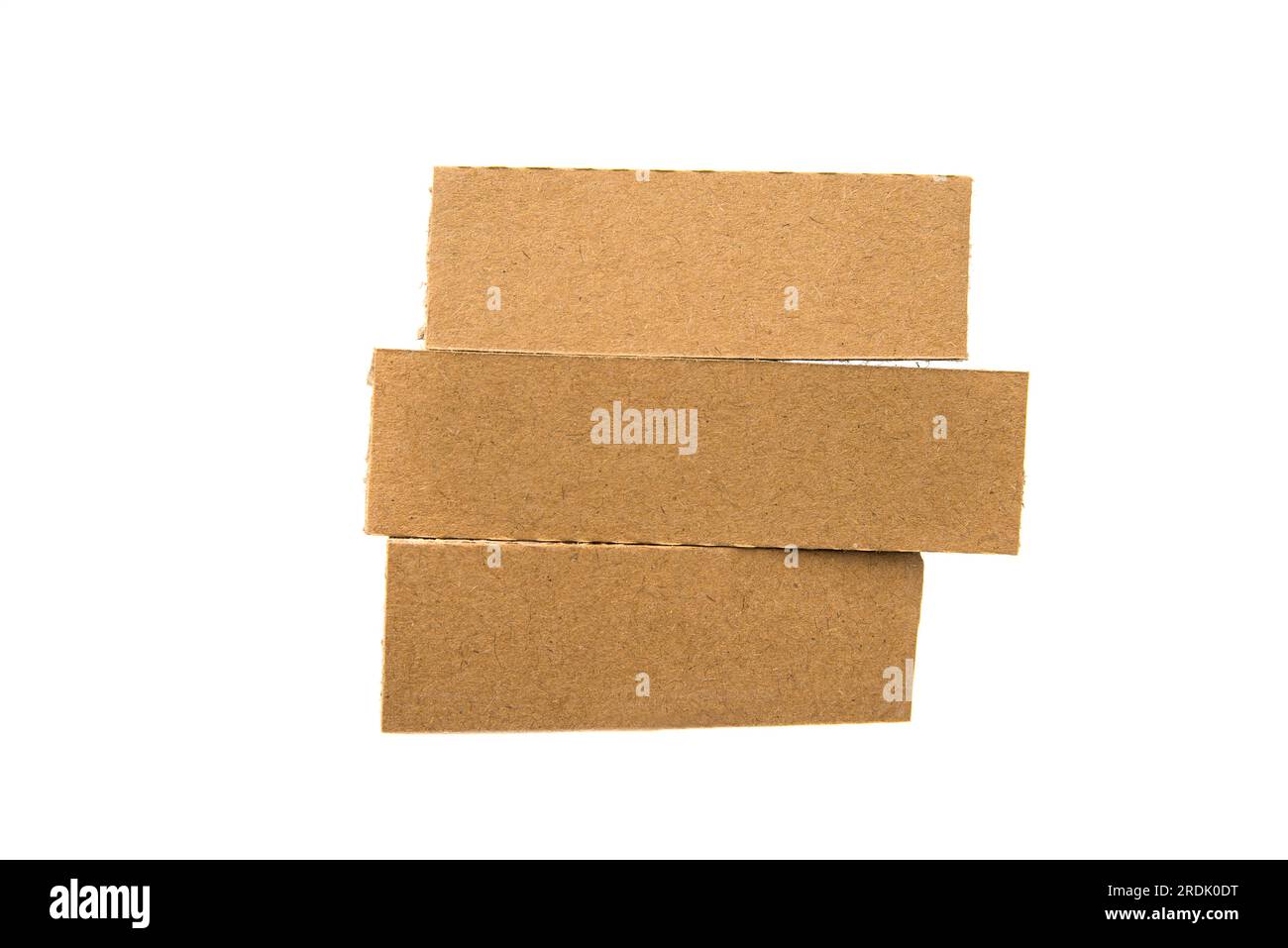 Blank cardboard sign on a white background Stock Photo - Alamy