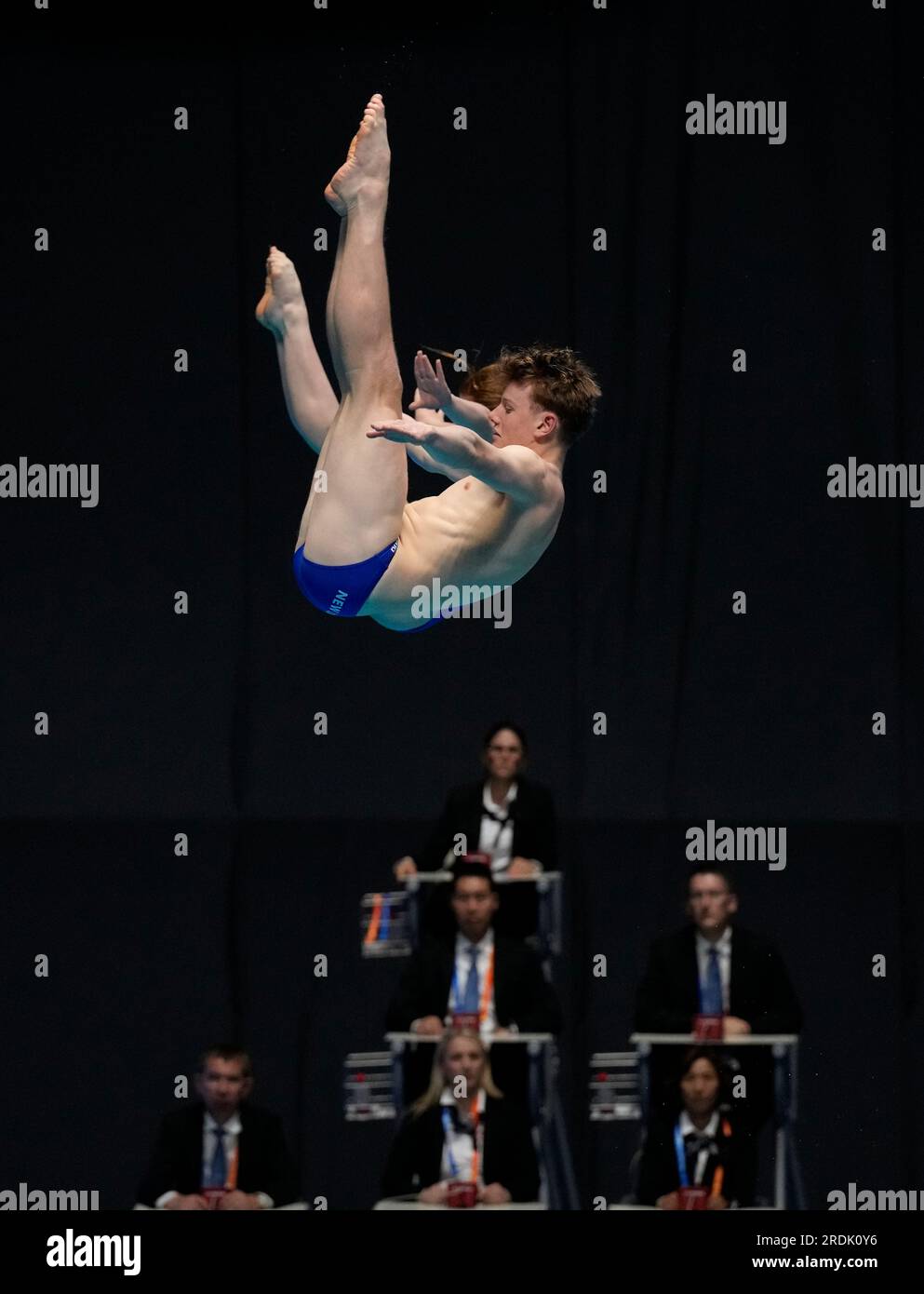 Maggie Squire and Frazer Tavener of New Zealand compete in the mixed ...