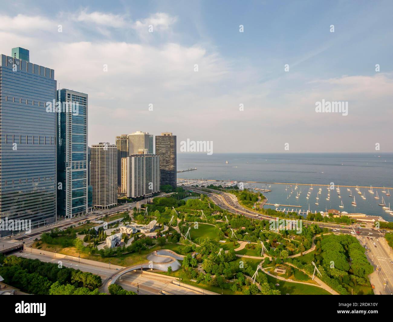Aerial view of the Windy City, Chicago Illinois Stock Photo - Alamy
