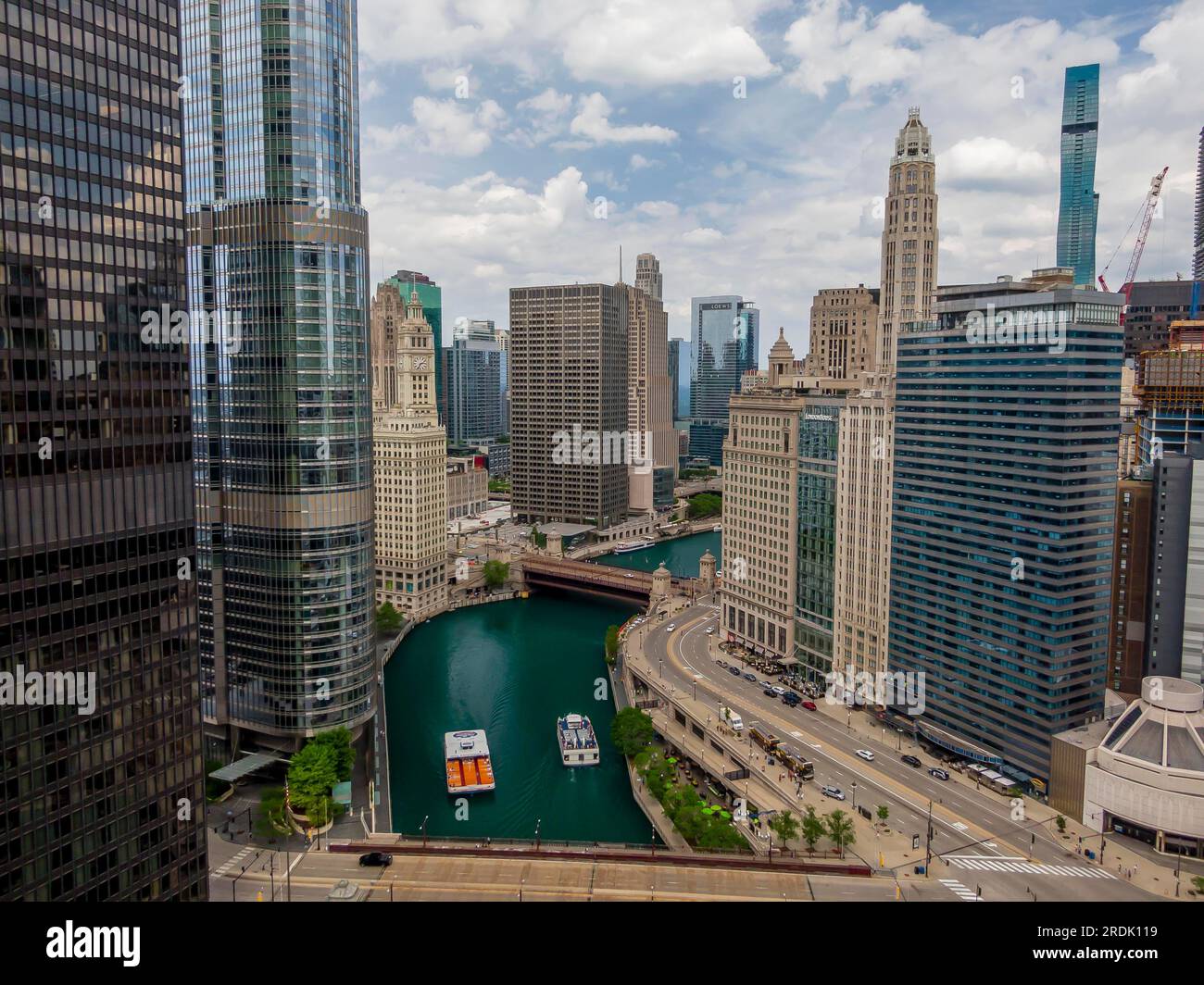 Chicago neighborhood aerial hi-res stock photography and images - Alamy
