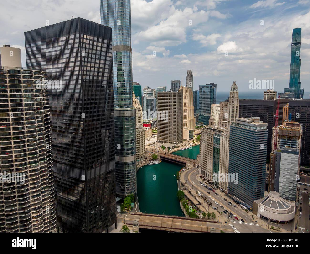Chicago neighborhood aerial hi-res stock photography and images - Alamy