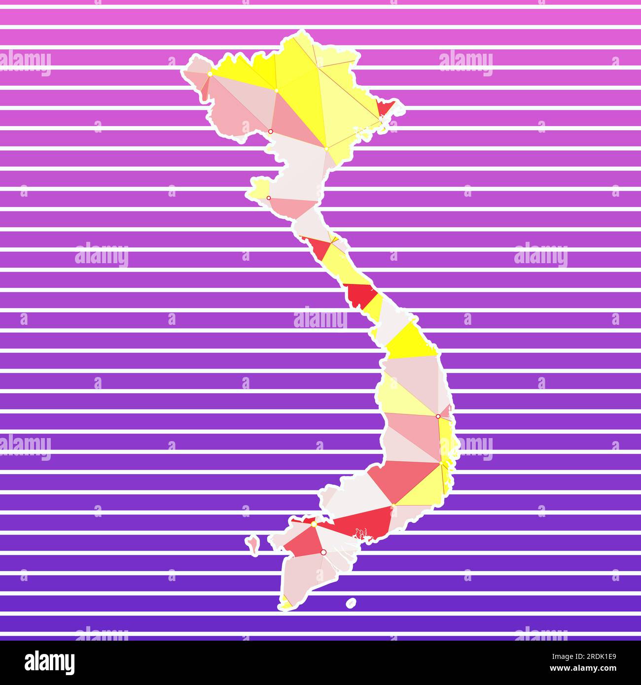 Vietnam communication network map hi-res stock photography and images ...