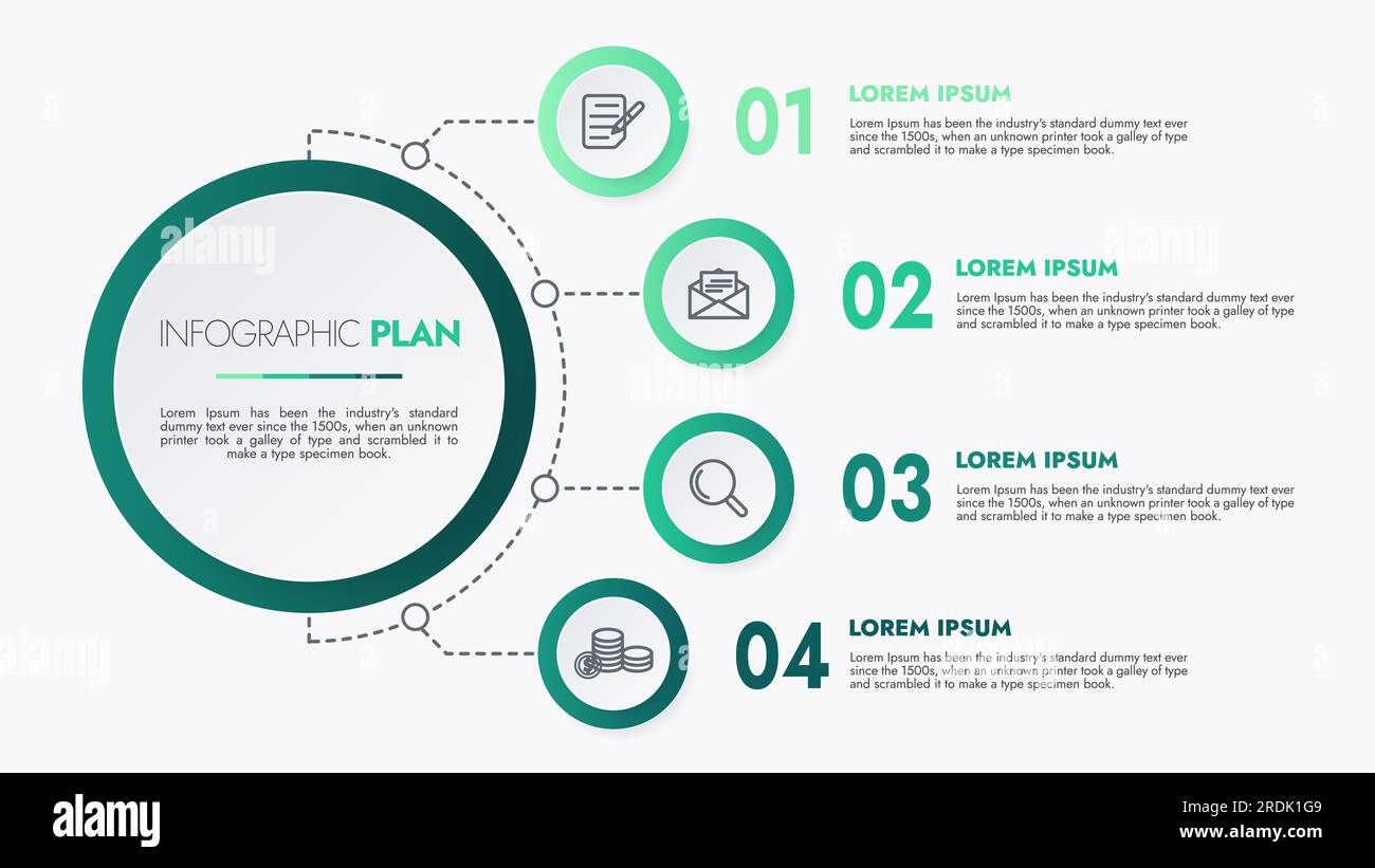 Infographic template for presentations and features data visualization ...