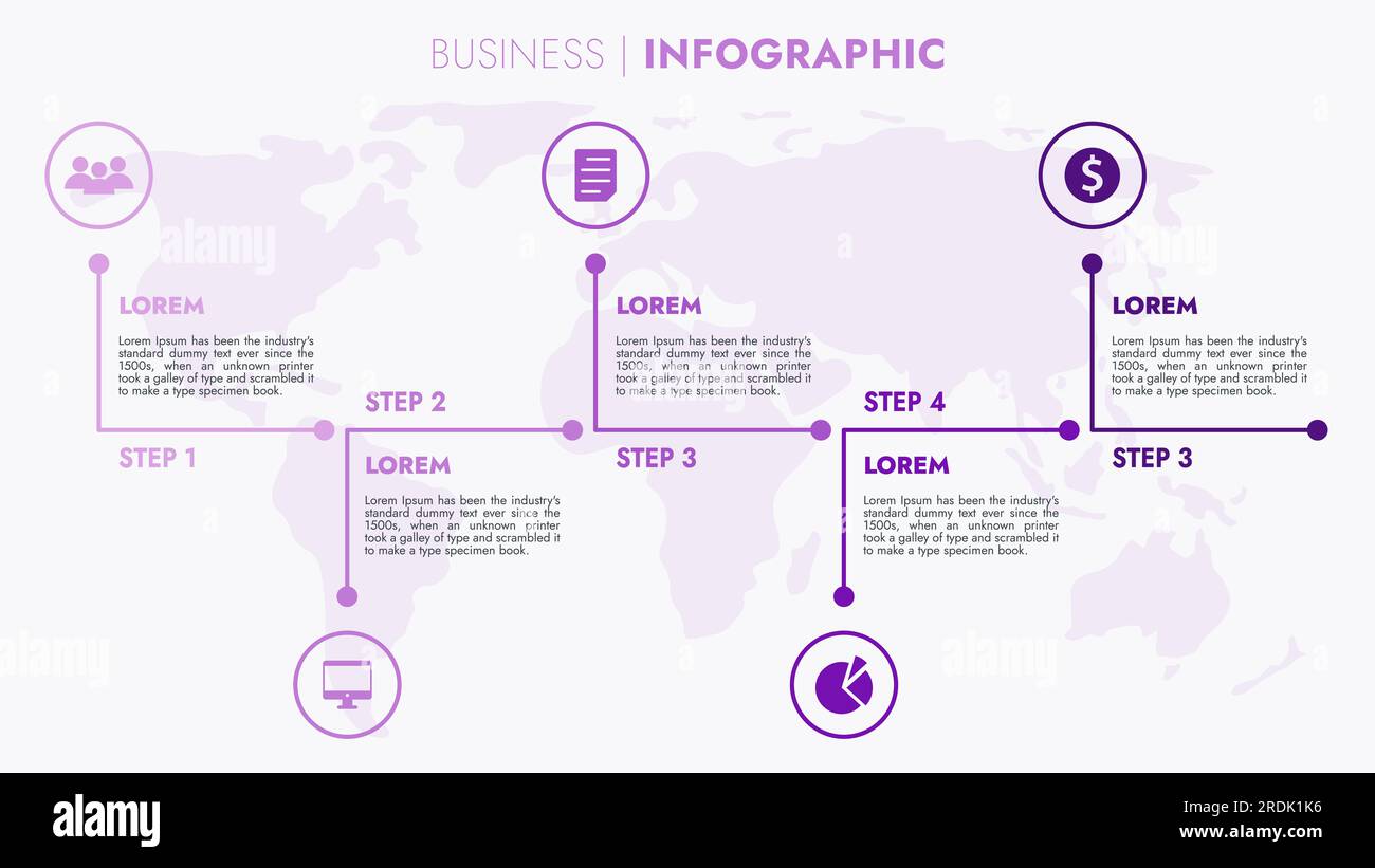 Infographic template for presentations and features data visualization ...