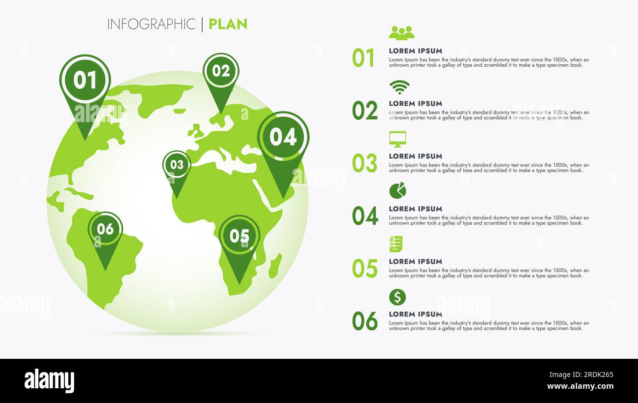 Infographic template for presentations and features data visualization ...