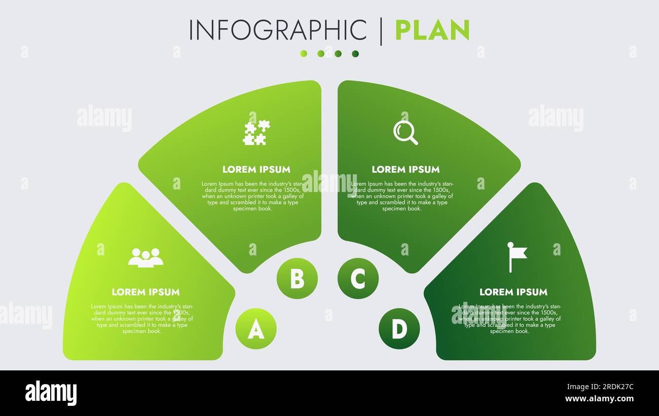 Infographic template for presentations and features data visualization ...